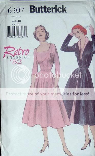 Butterick Retro 1952 dress 6307 pattern review by MagnoliaV