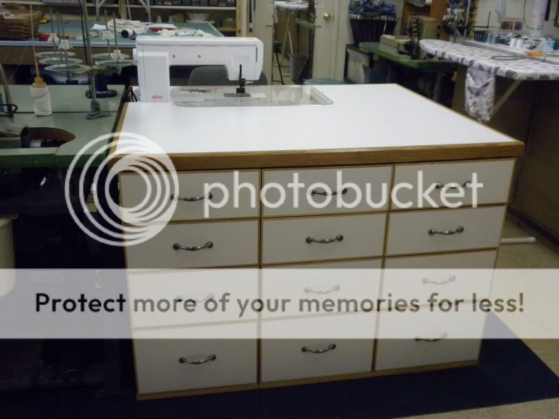 Custom sewing table built by DH sewing discussion topic @ PatternReview.com